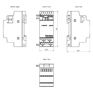 MODULO EXPANSAO DM8 24VDC 4 DI 4 DO - Realcenter